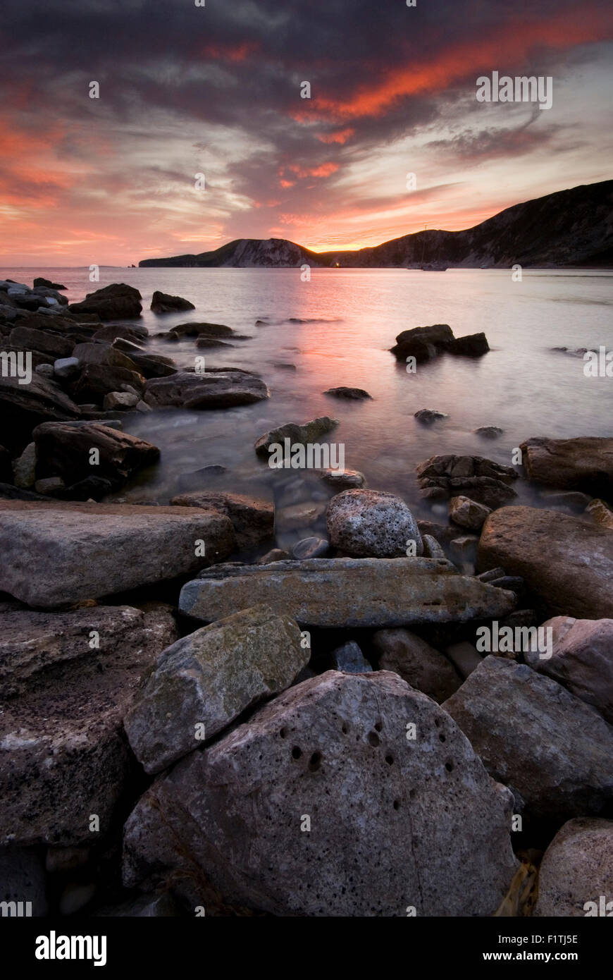 Worbarrow Bay in the Lulworth Army Range on the Jurassic Coast, Dorset ...