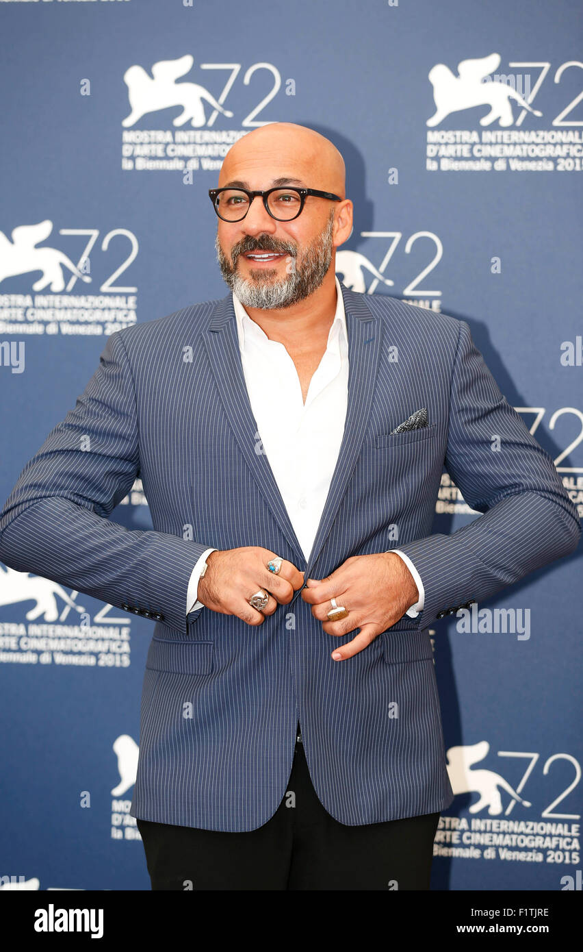 Venice, Italy. 7th Sep, 2015. Actor Amir Aghaei poses during the ...