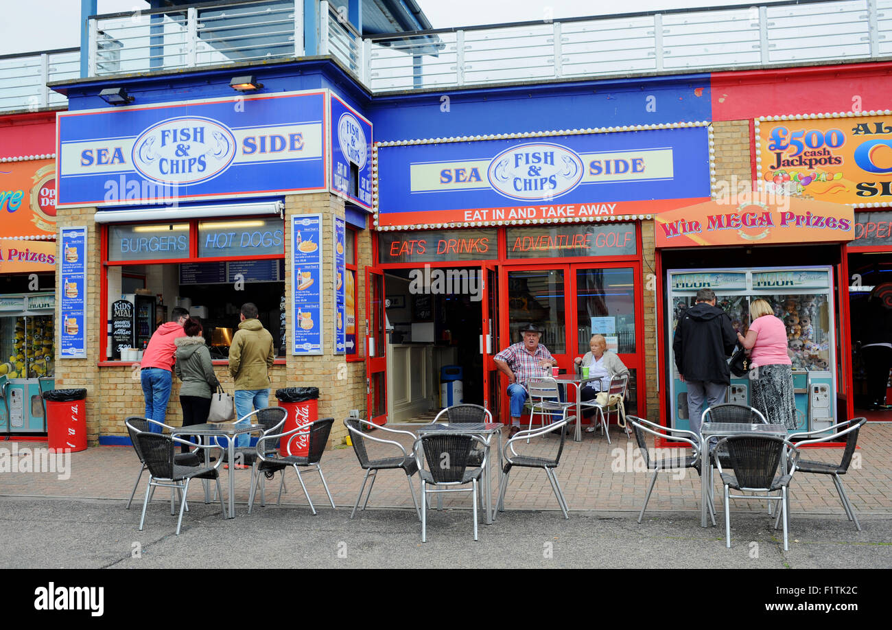 Seaside fish and chips by the sea hi-res stock photography and images ...