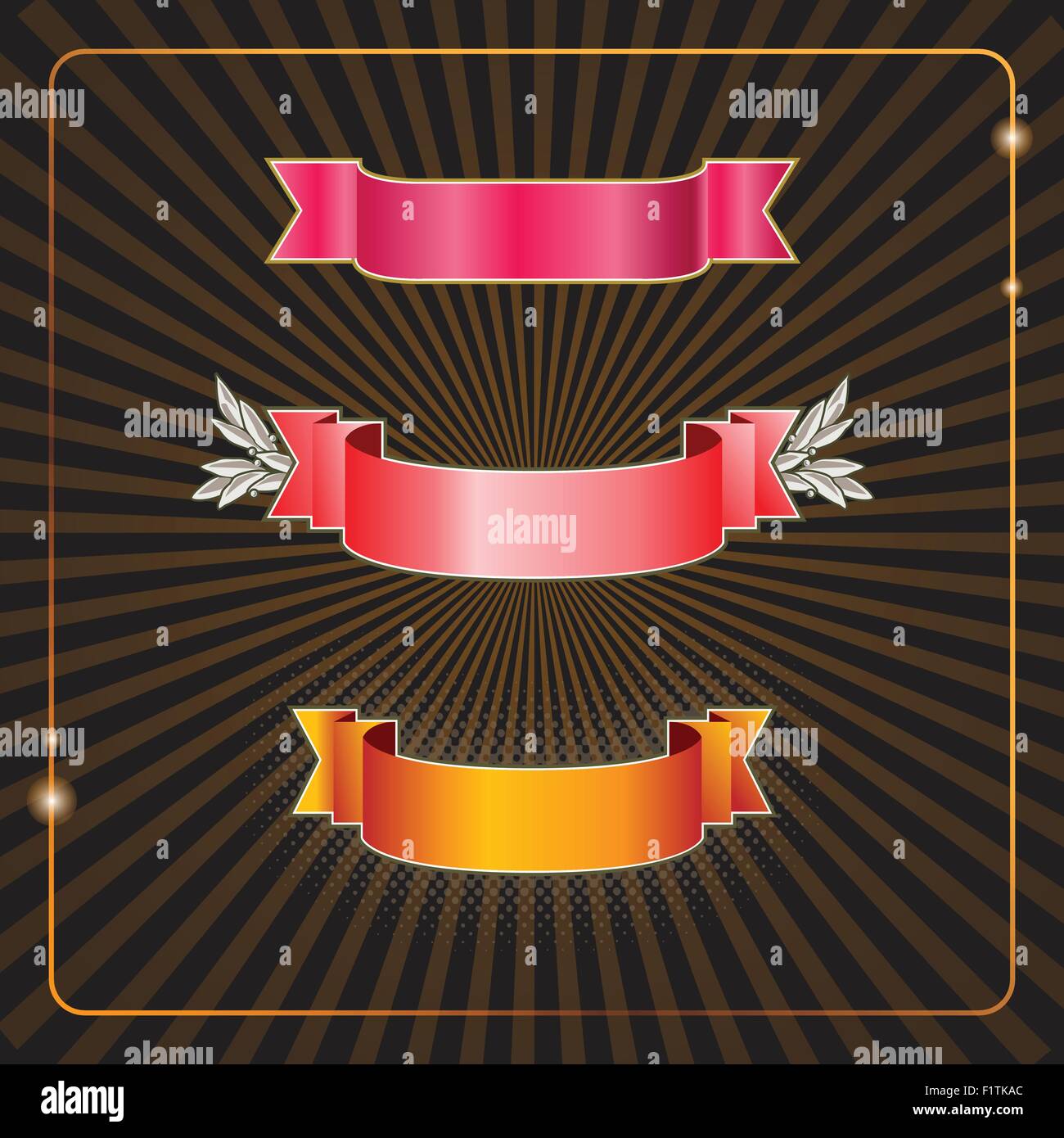 Your choice of three banners on a creative background Stock Vector ...