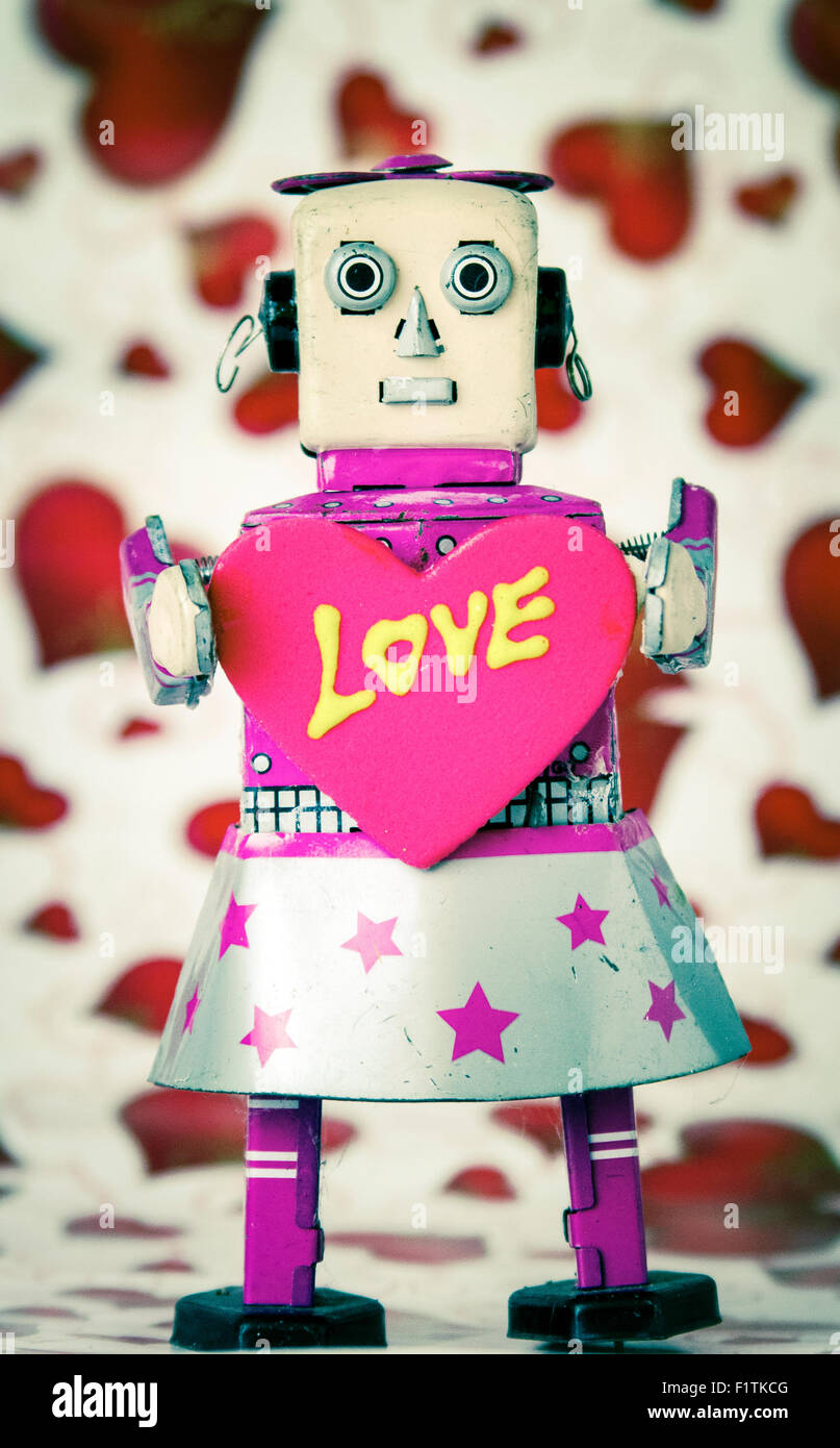 robot in love Stock Photo - Alamy