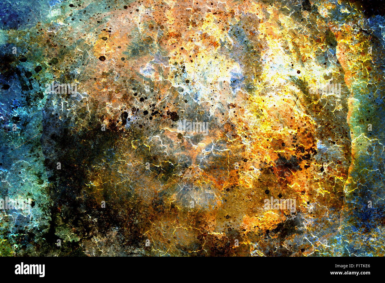 abstract color Backgrounds, collage with spots. rust structure and ...