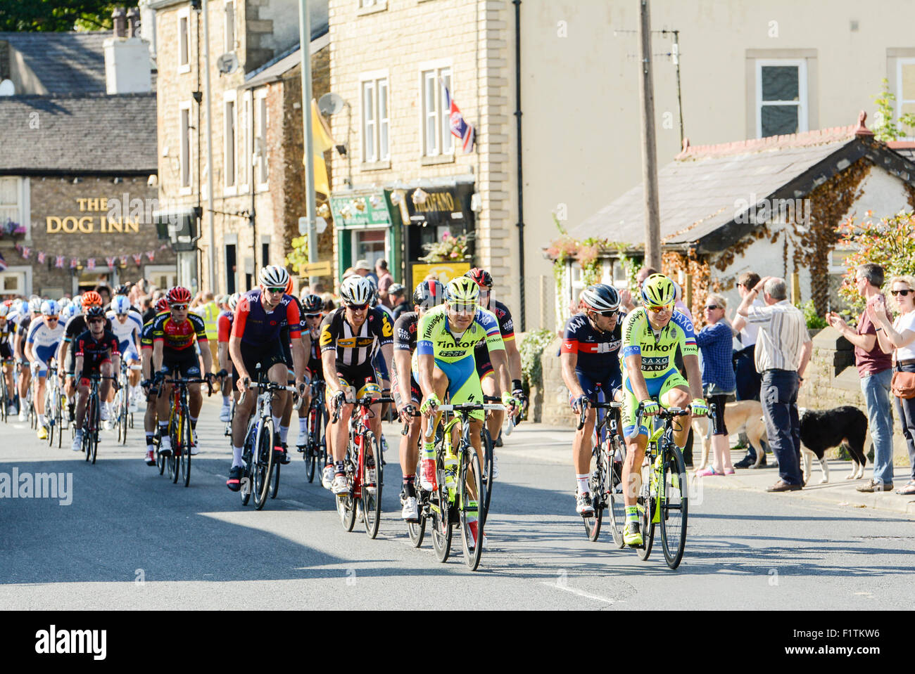 Ribble Valley, UK, 7th September, 2015.Tour of Britain Cycle race Stage ...