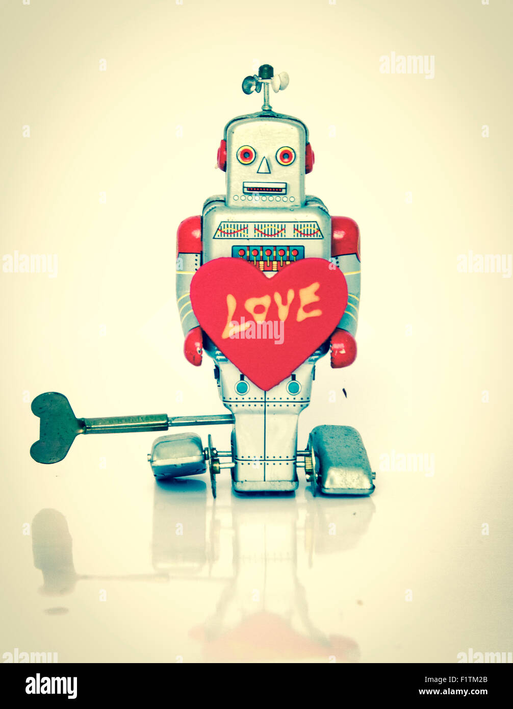 robot in love Stock Photo - Alamy