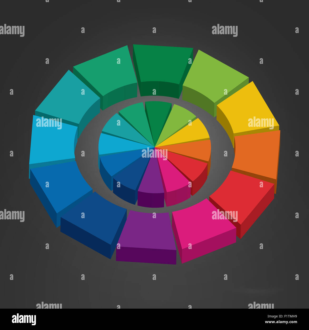 Color wheel isolated on gray background Stock Photo - Alamy