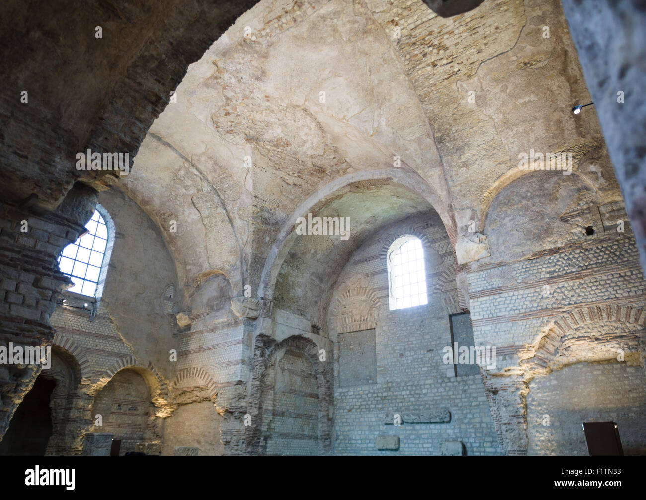 Cluny Thermal Baths. The roman ruins that form the foundations for the ...