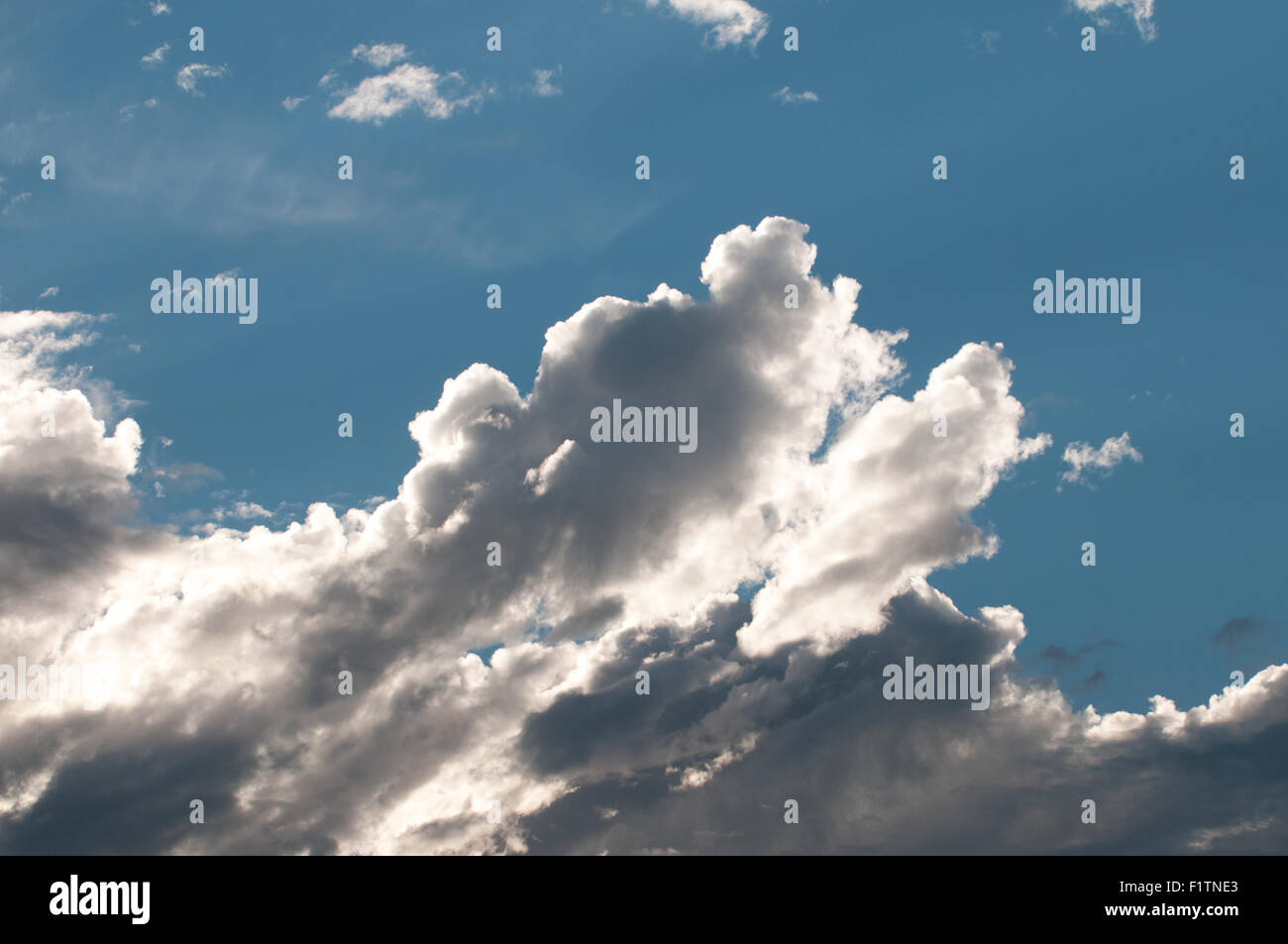 Clouds forming a shape of a human form Stock Photo - Alamy