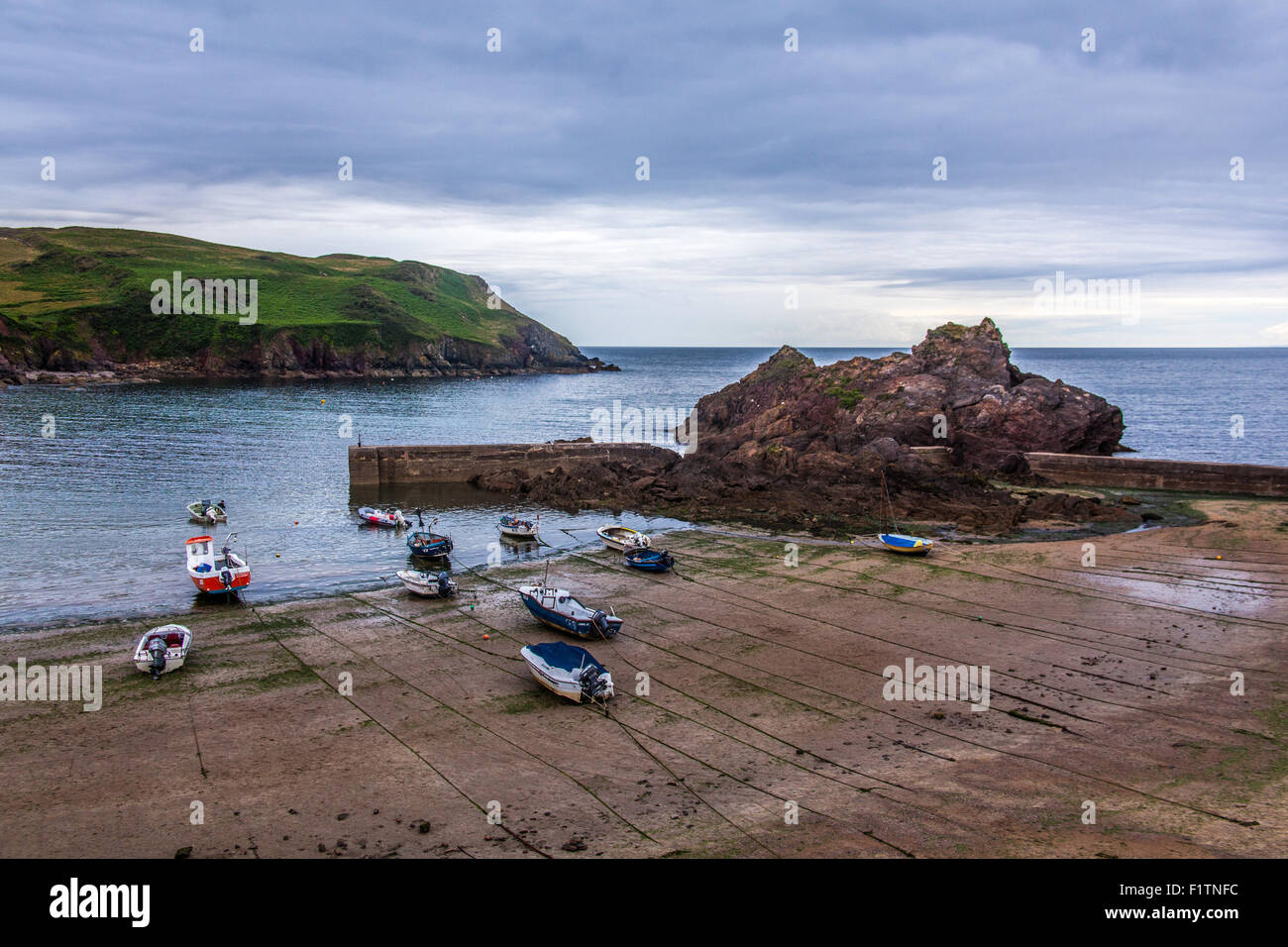 Hope Cove beach near Kingsbridge, South Devon, England, United Kingdom ...