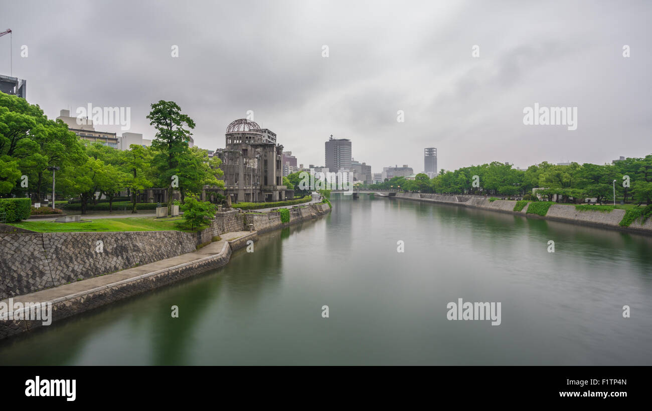 Hiroshima japan visitors view hi-res stock photography and images - Alamy