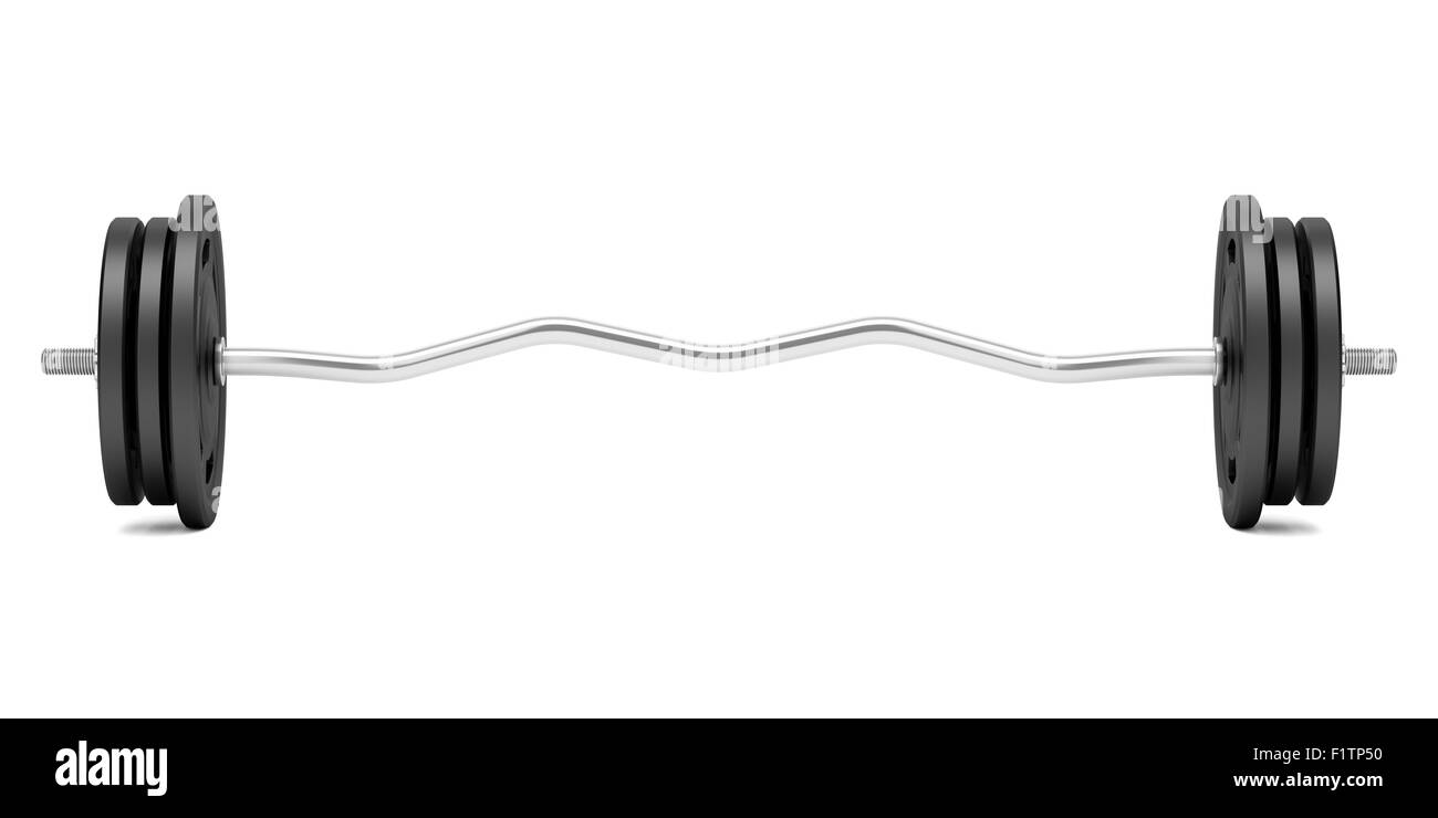 barbell isolated on white background Stock Photo - Alamy