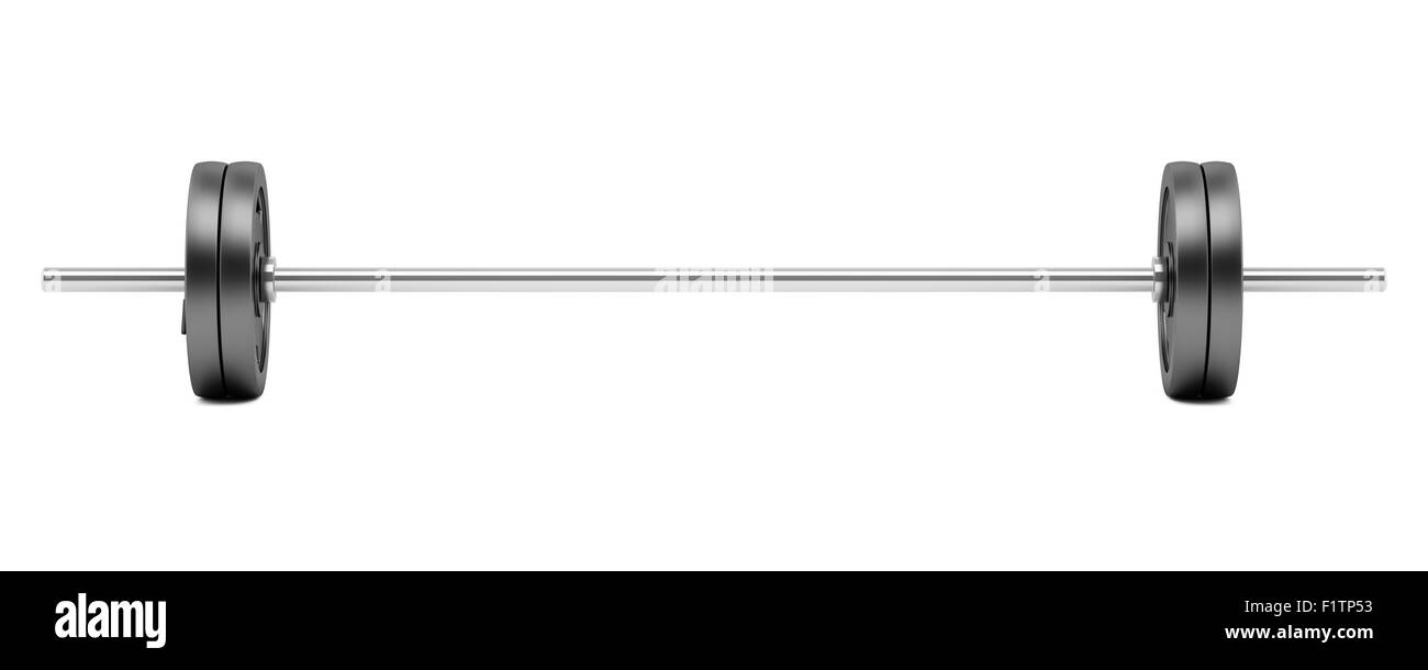 barbell isolated on white background Stock Photo - Alamy