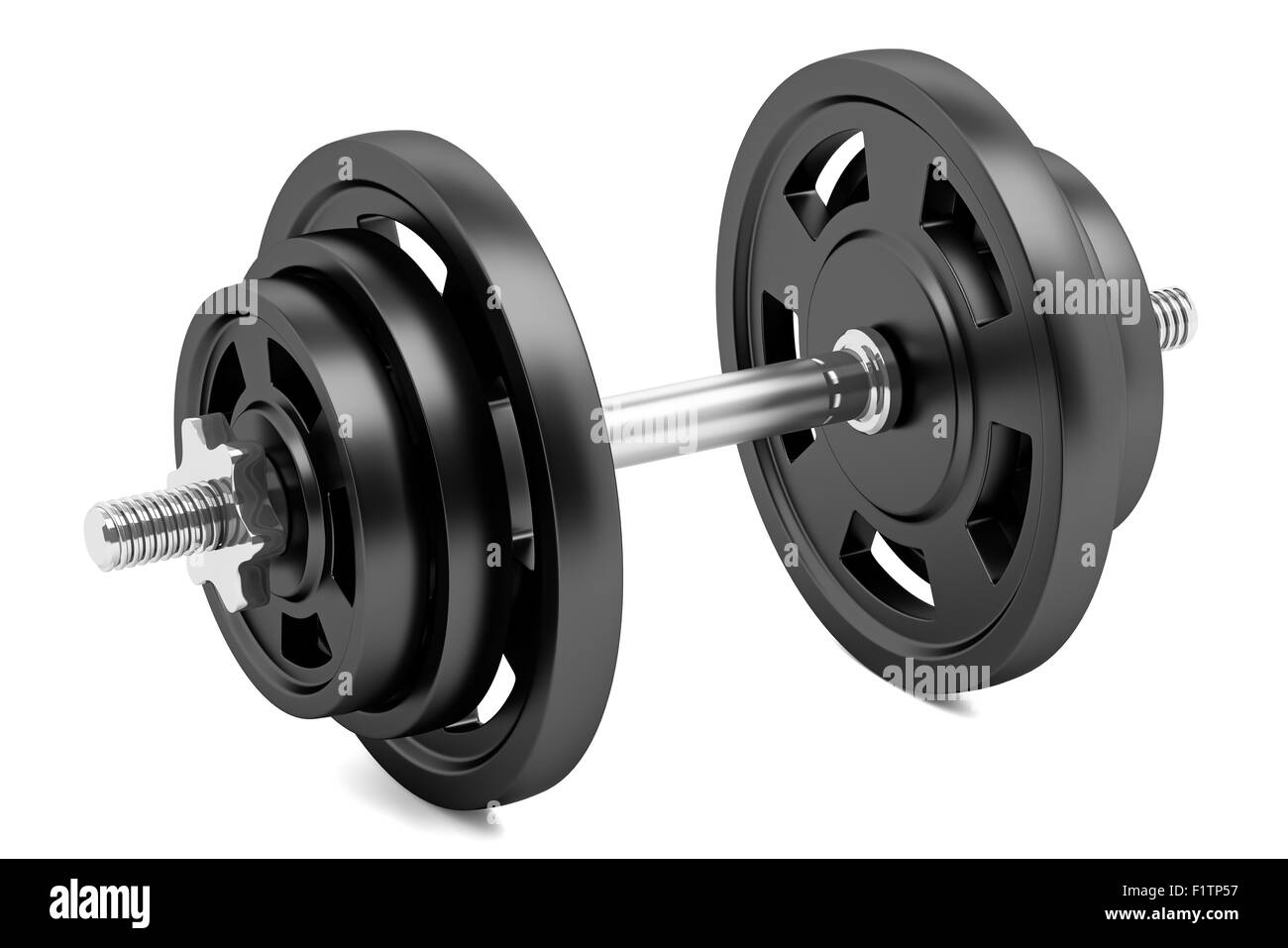 dumbbell isolated on white background Stock Photo - Alamy