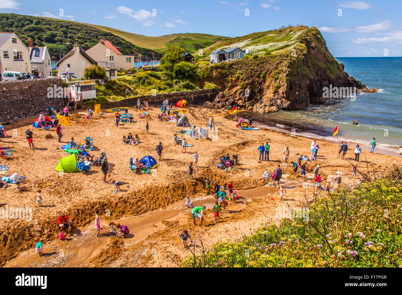 Outer Hope Cove Beach in Devon, England, United Kingdom Stock Photo - Alamy