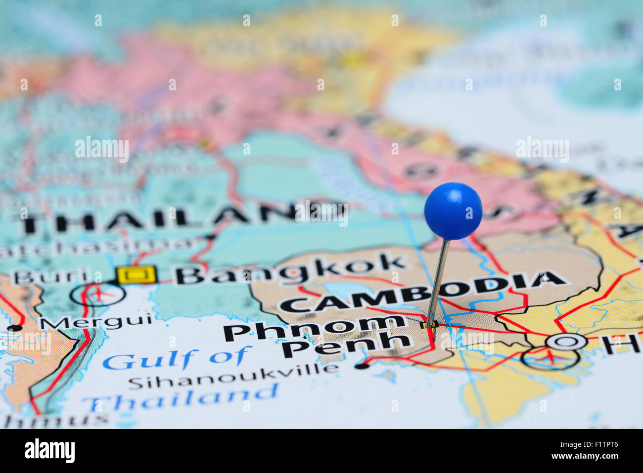 Map of phnom penh hi-res stock photography and images - Alamy