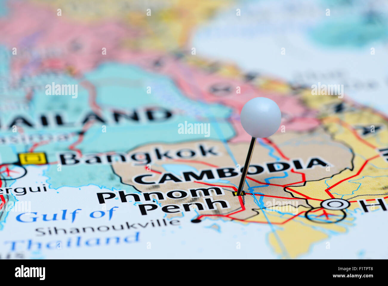Map of phnom penh hi-res stock photography and images - Alamy