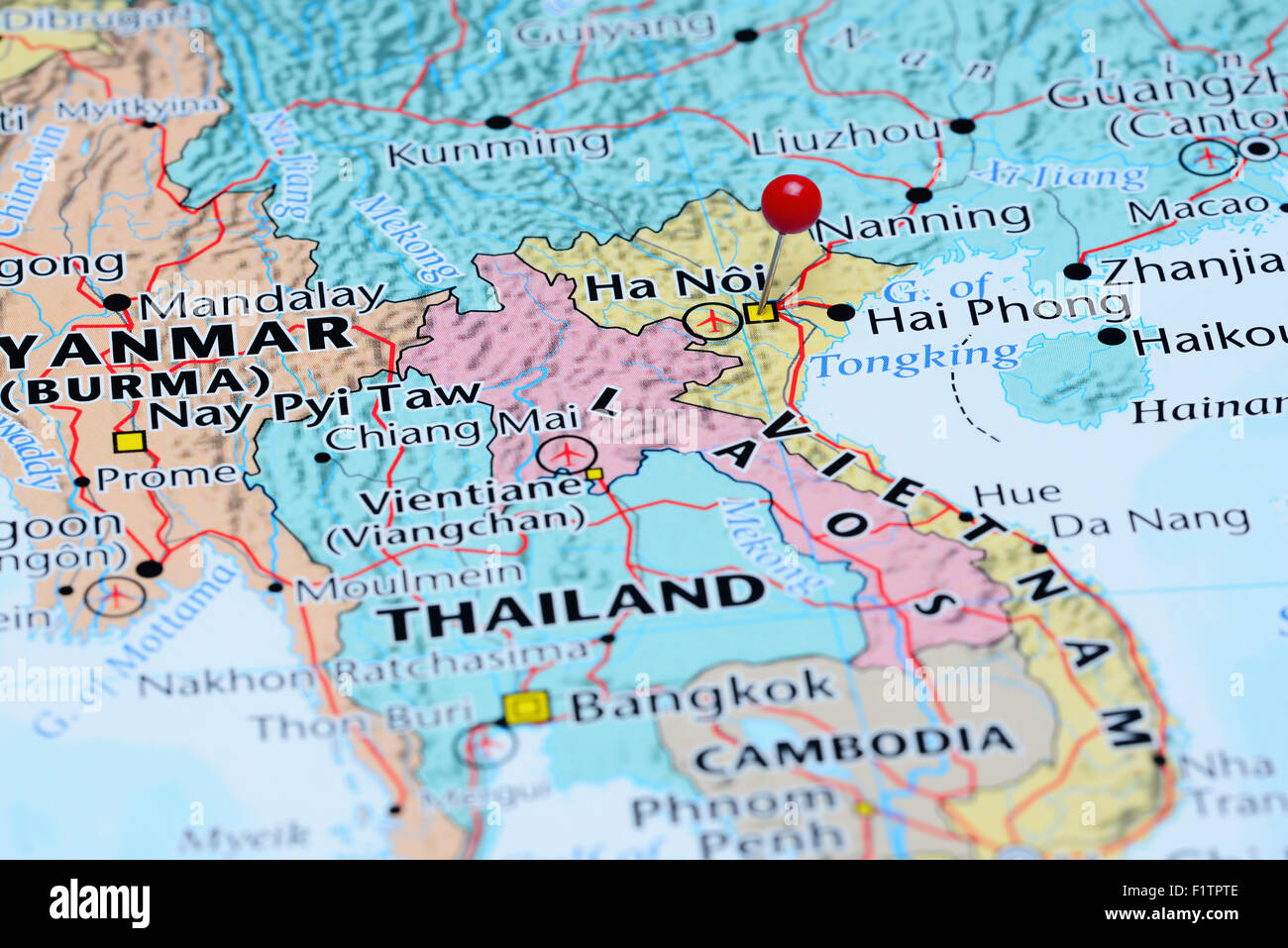 Map of hanoi hi-res stock photography and images - Alamy