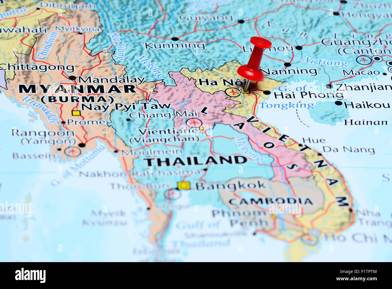 Hanoi map hi-res stock photography and images - Alamy