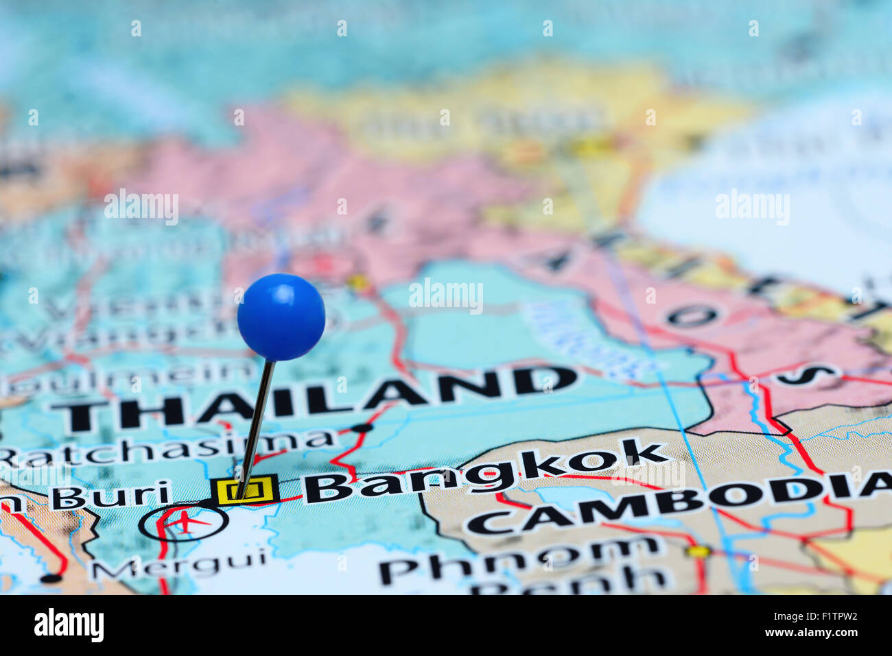 Bangkok tourist map hi-res stock photography and images - Alamy