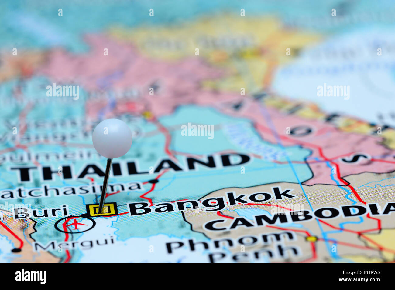 Bangkok tourist map hi-res stock photography and images - Alamy