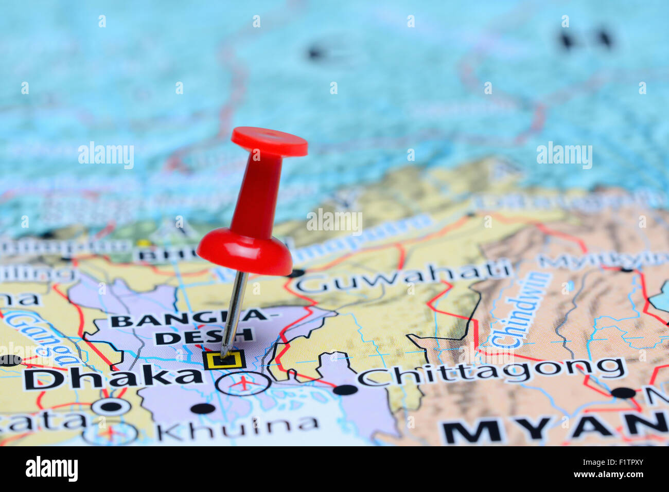 Dhaka map hi-res stock photography and images - Alamy