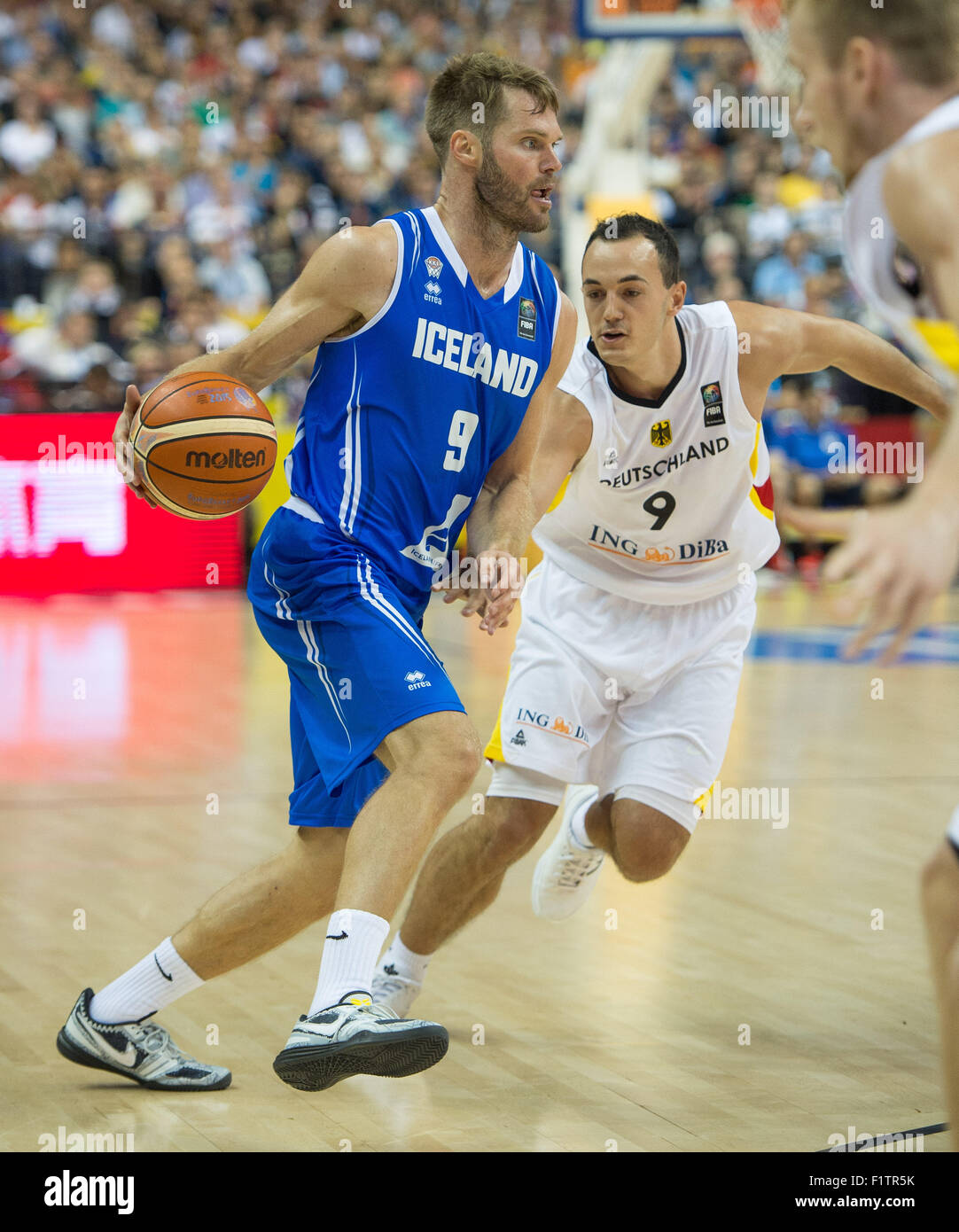 Berlin, Germany. 05th Sep, 2015. Germany's Karsten Tadda (C-R) and ...