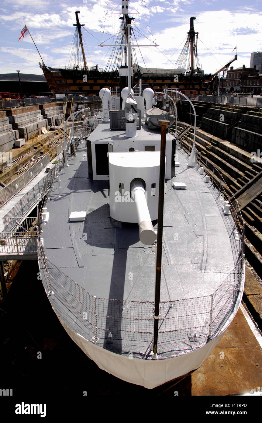 AJAXNETPHOTO. 4TH JUNE, 2015. PORTSMOUTH, ENGLAND. M-33 RESTORED - THE ...