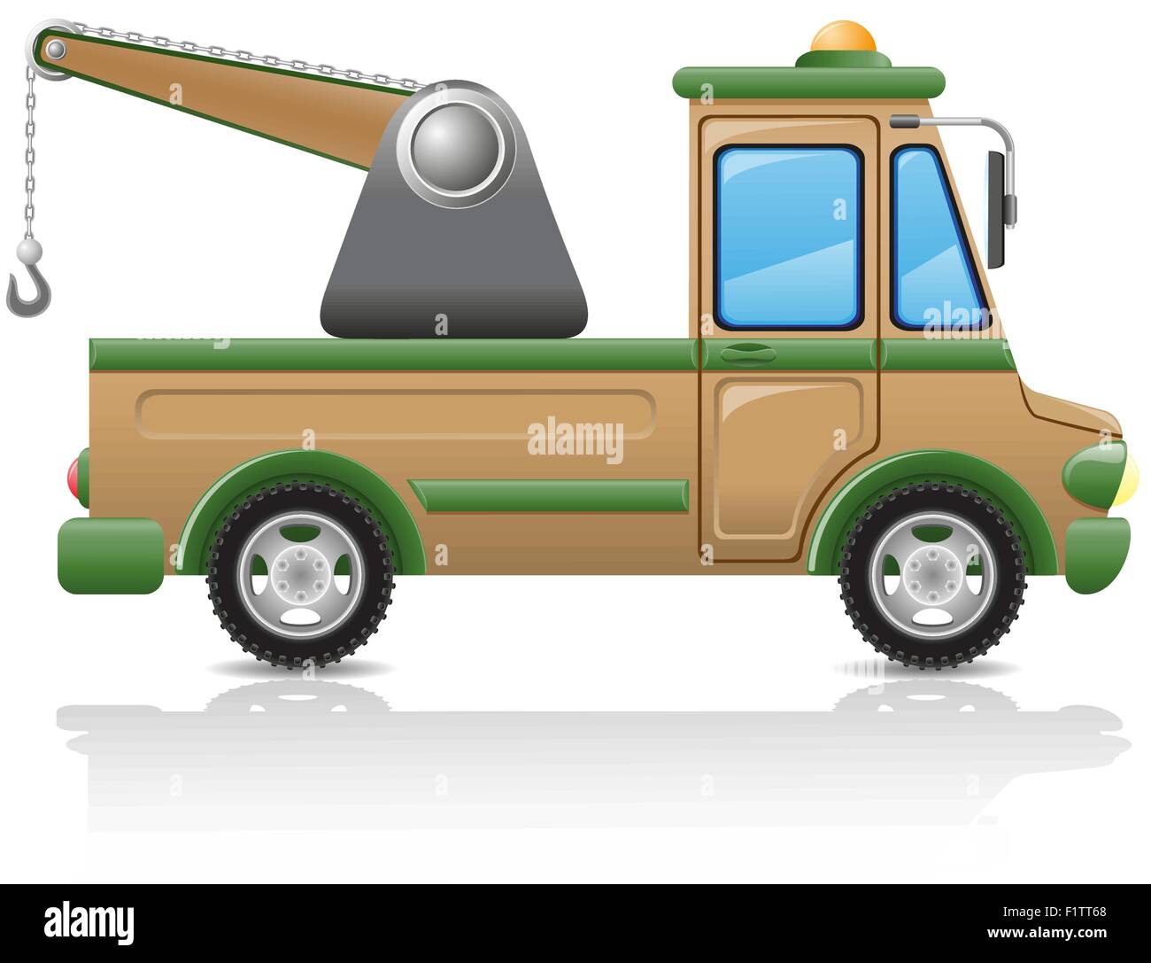 car tow vector illustration isolated on white background Stock Vector ...