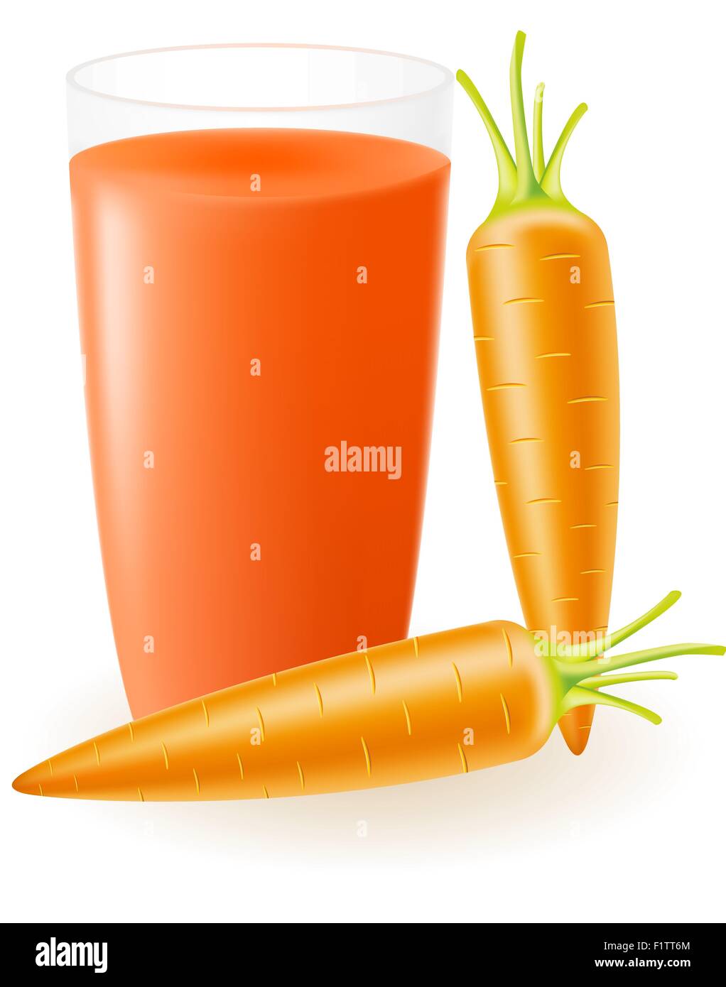 carrot juice vector illustration isolated on white background Stock ...