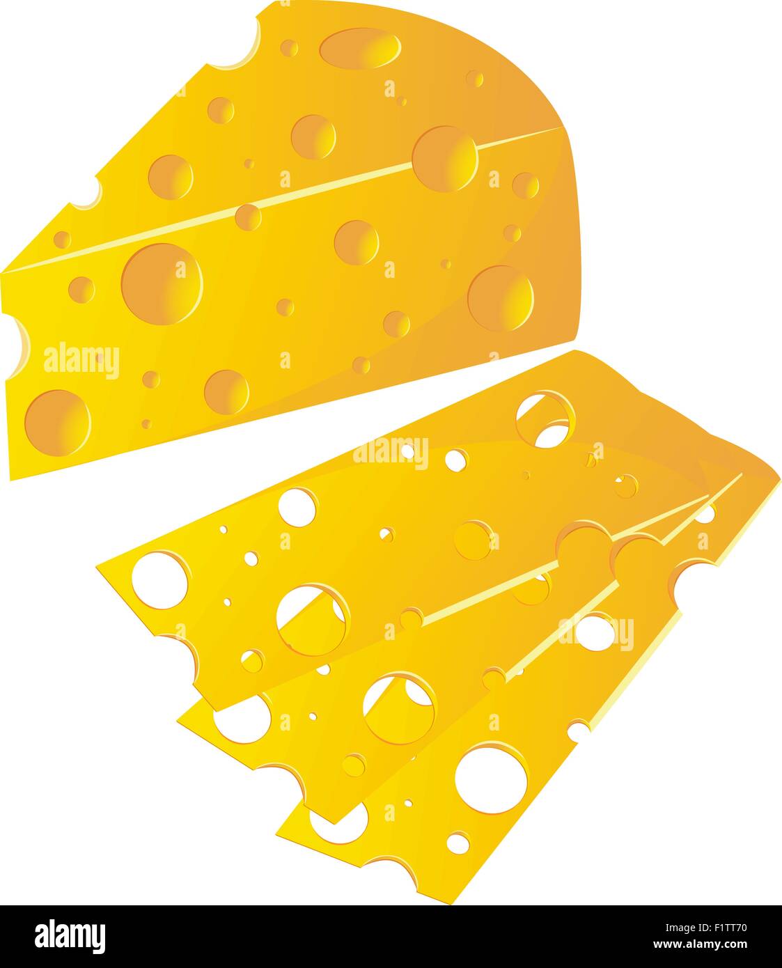 cheese vector illustration isolated on white background Stock Vector ...