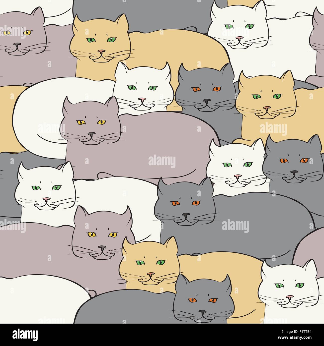 Seamless background with british cats Stock Vector Image & Art - Alamy
