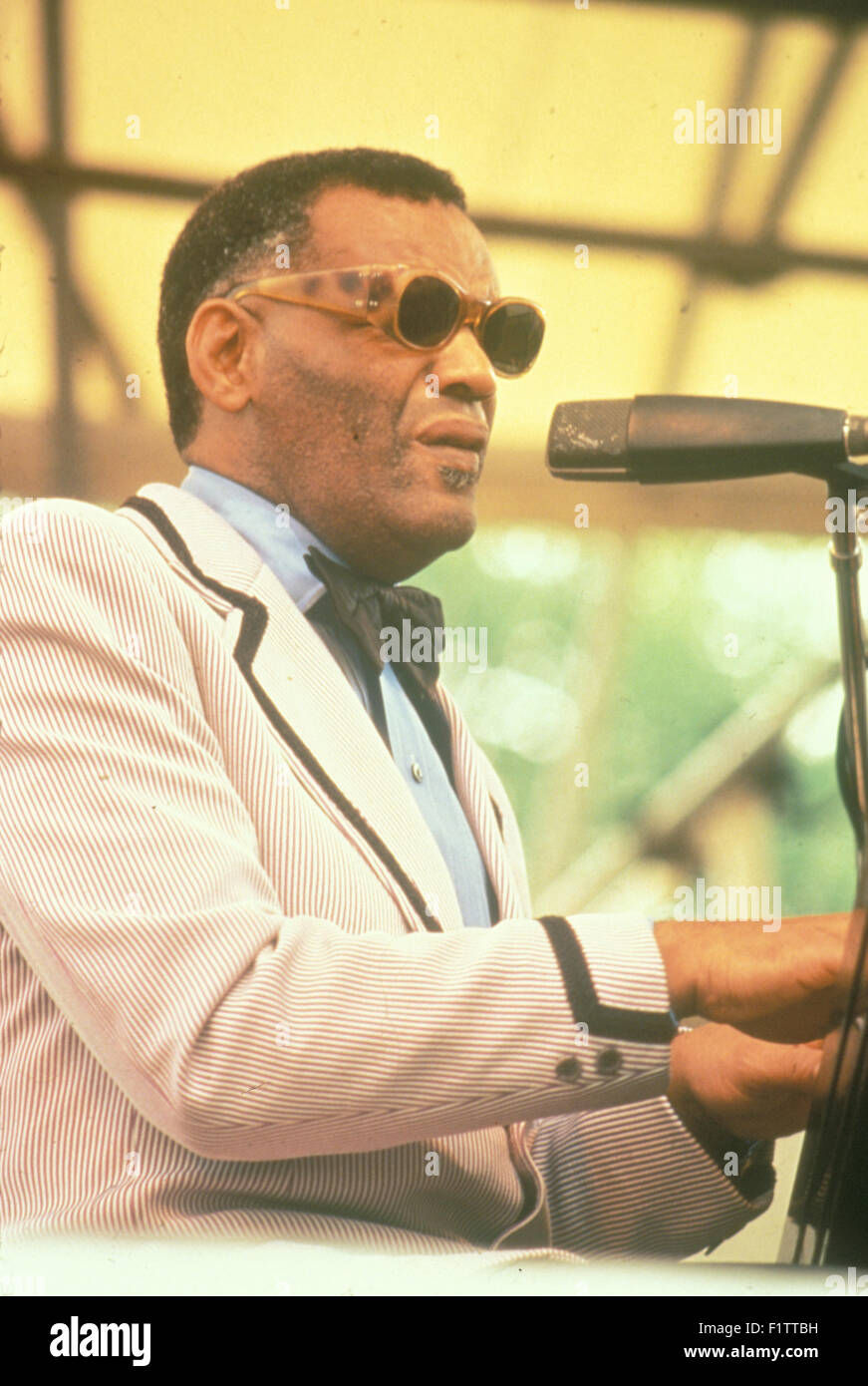 RAY CHARLES (1930-2004) US jazz musician about 1980 Stock Photo - Alamy