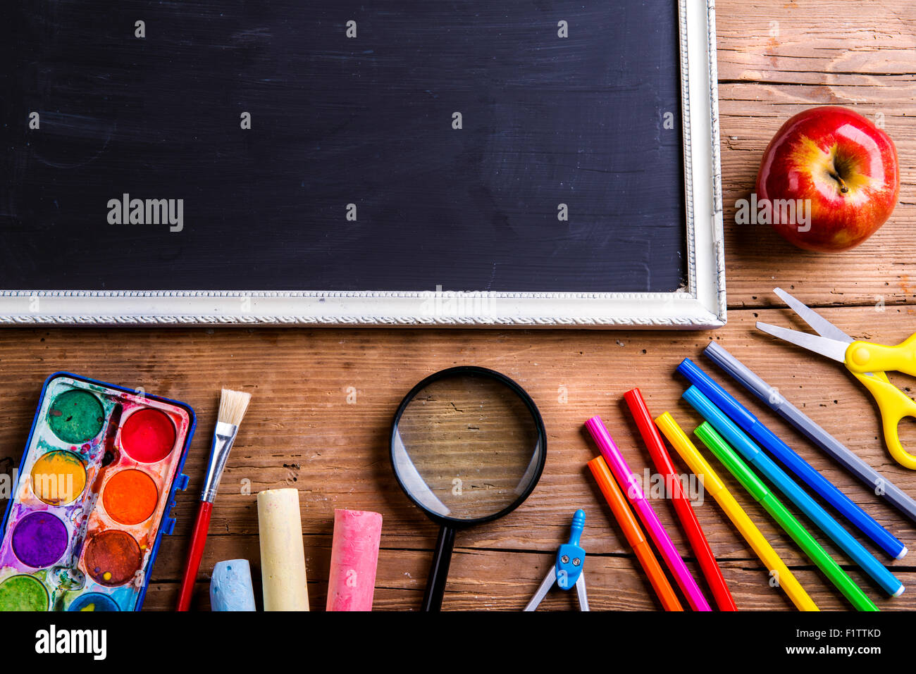 Back to school composition Stock Photo - Alamy