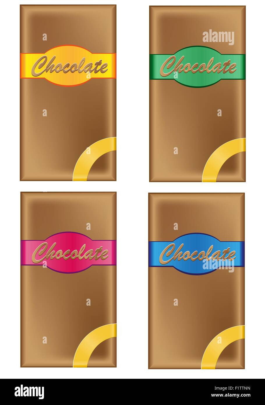 Coloured food labels Stock Vector Images - Alamy