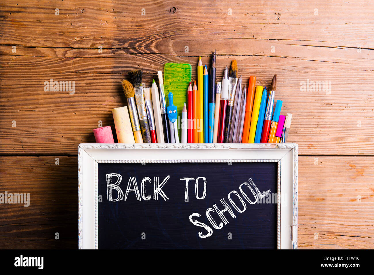 Back to school composition Stock Photo - Alamy