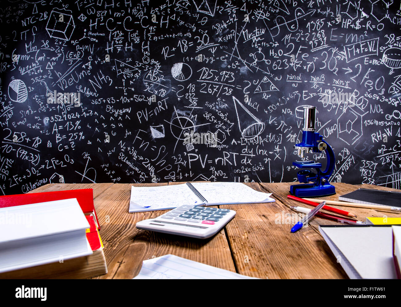 Blackboard with equation hi-res stock photography and images - Alamy