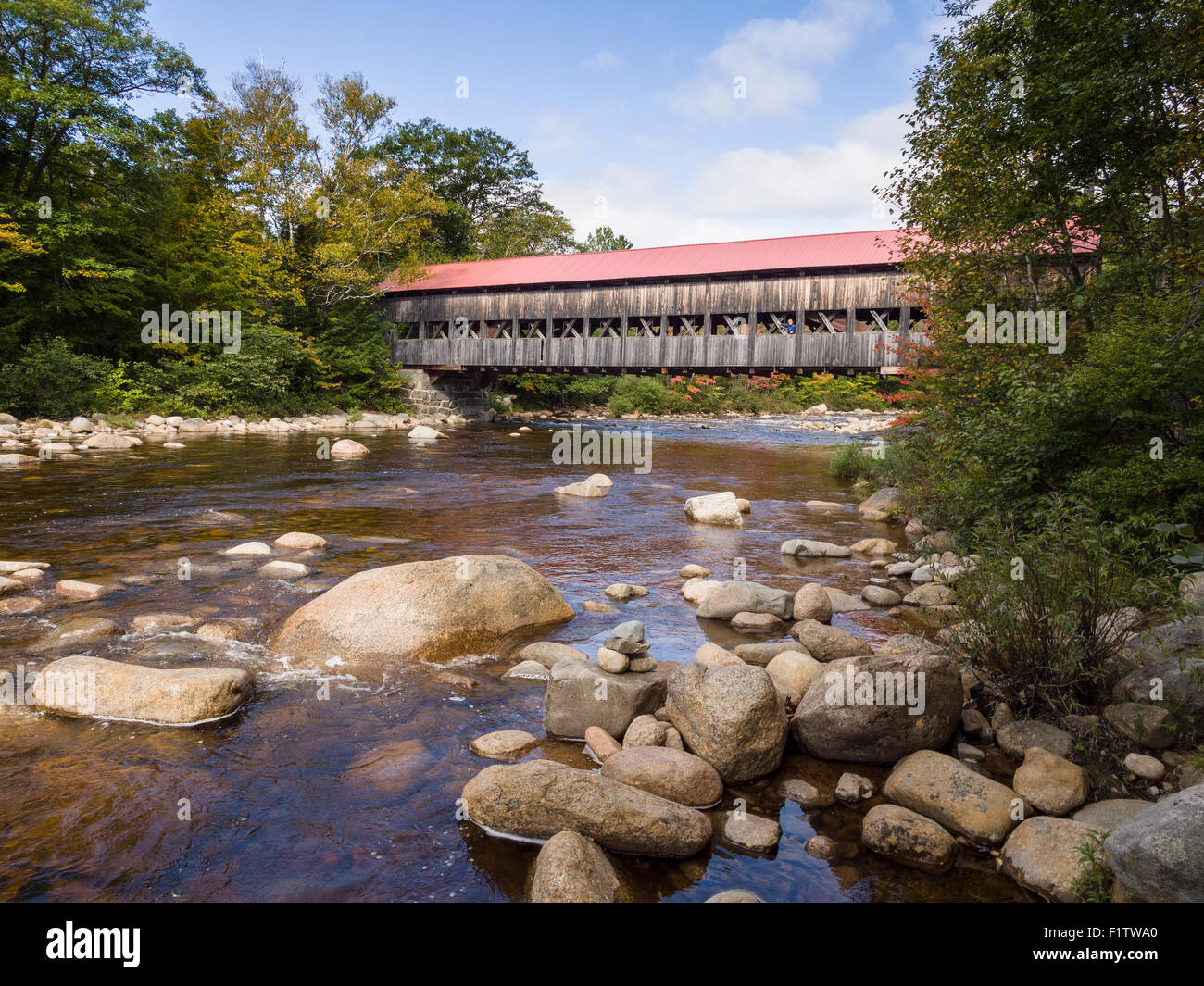 Albany Covered Bridge New Hampshire Stock Photos & Albany Covered ...