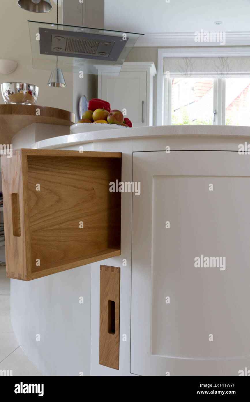 kitchen wooden tray storage Stock Photo - Alamy