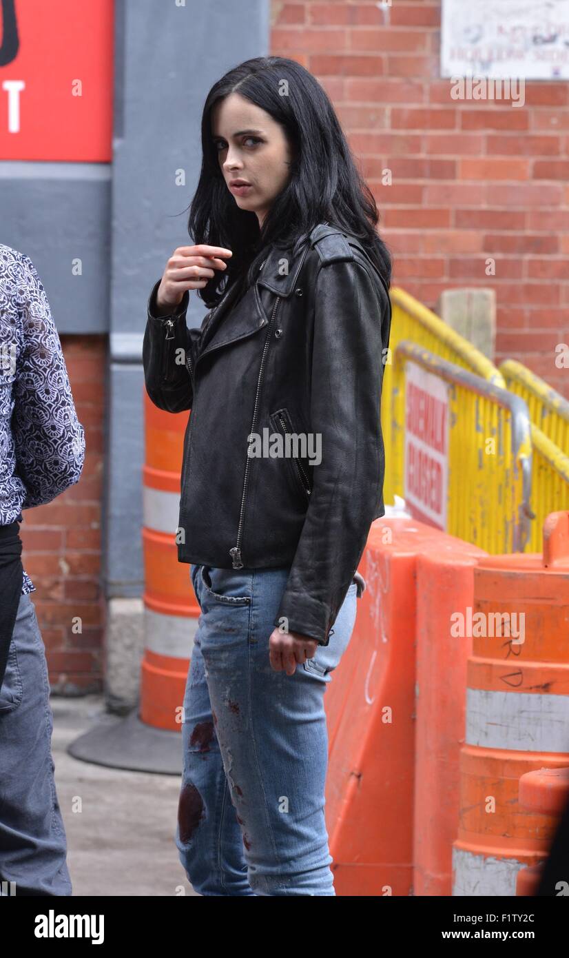 Krysten Ritter On The Set Of Jessica Jones Featuring Krysten Ritter