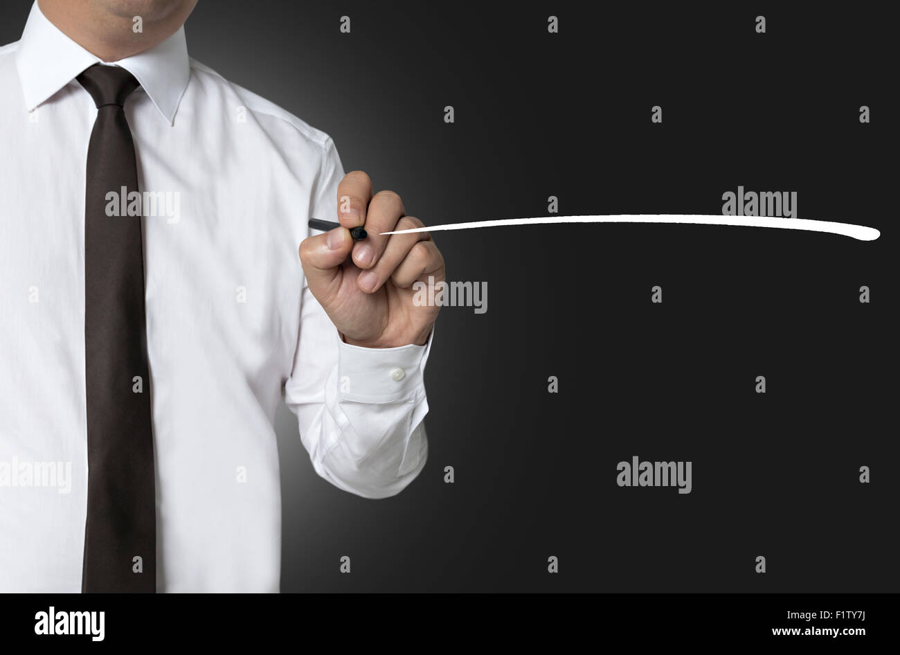 empty concept is written by businessman background Stock Photo - Alamy