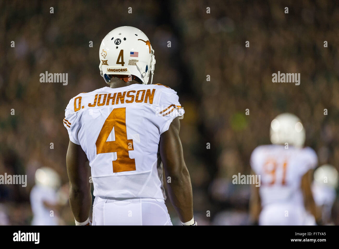 Notre Dame Stadium. 5th Sep, 2015. Texas wide receiver Daje Johnson #4 ...
