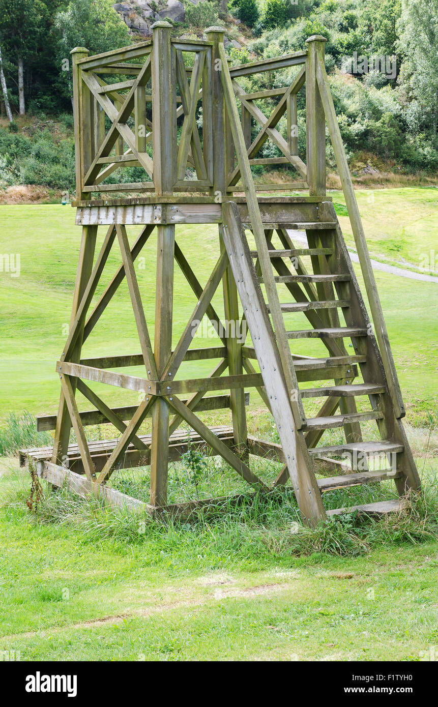 Wooden wildlife observation tower built hi-res stock photography and ...