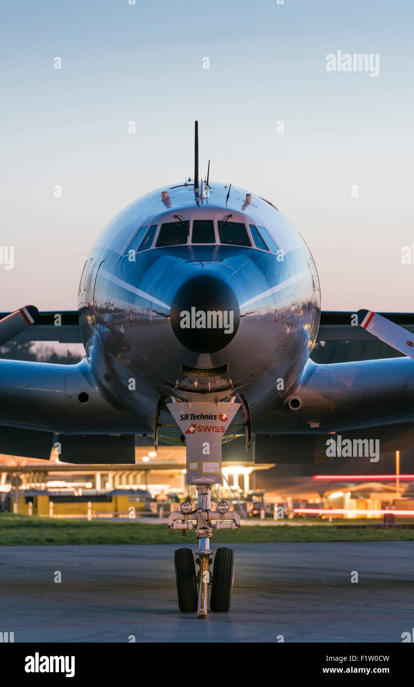 Classic vintage aircraft Lockheed L-1049 Super Constellation "HB-RSC ...