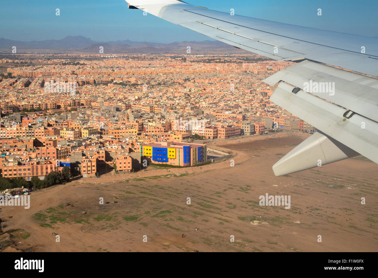airplane landing at marrakech in maroc Stock Photo - Alamy