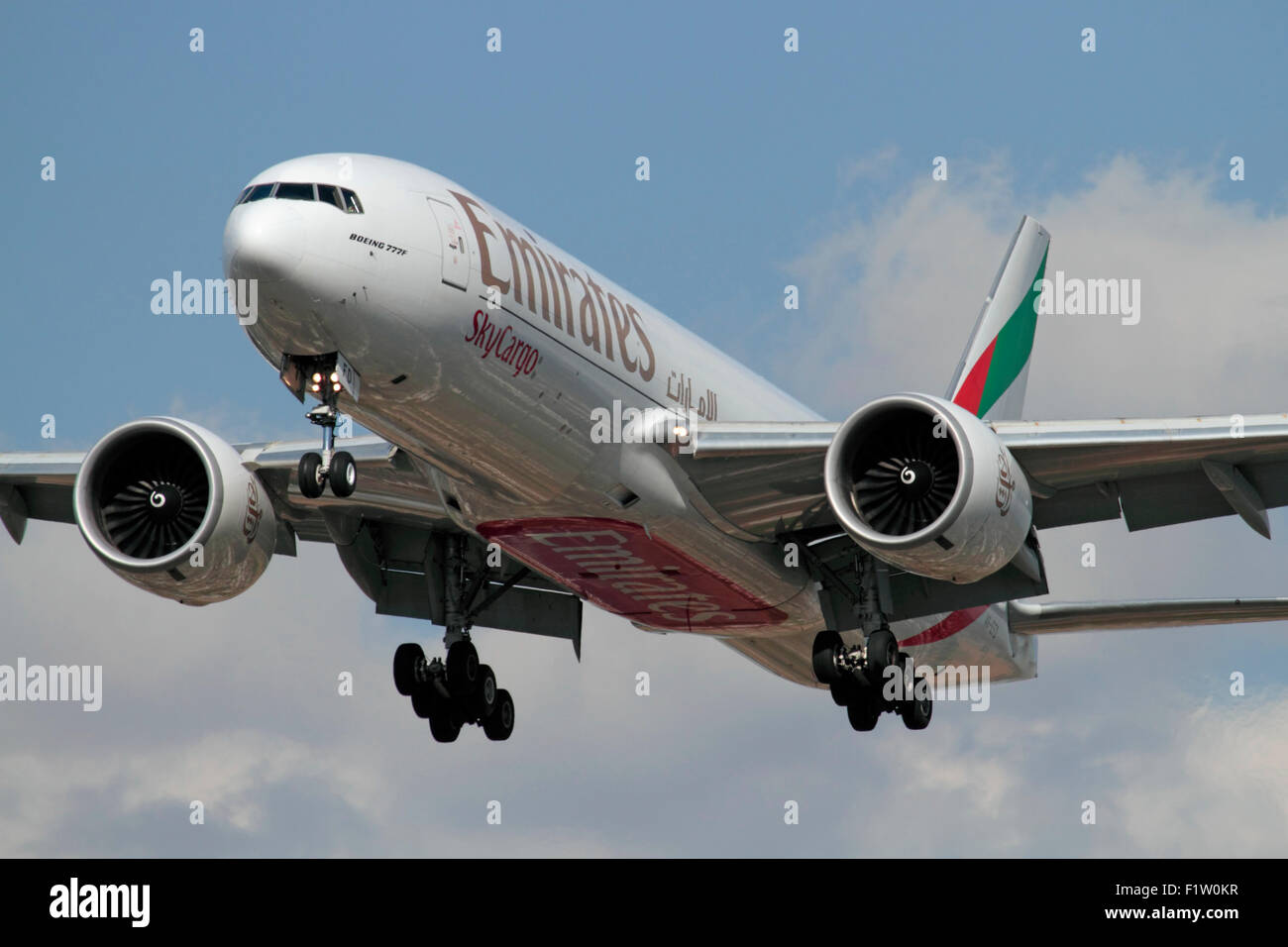 Emirates Sky Cargo Boeing 777F (Boeing 777-200LRF) cargo plane on ...