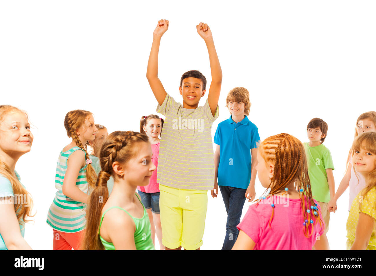 Lifted crowd hi-res stock photography and images - Alamy