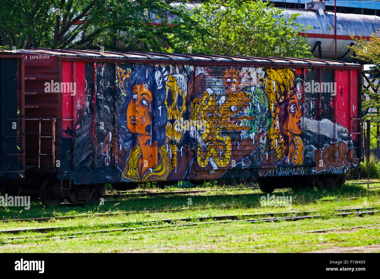 Train mural hi-res stock photography and images - Alamy