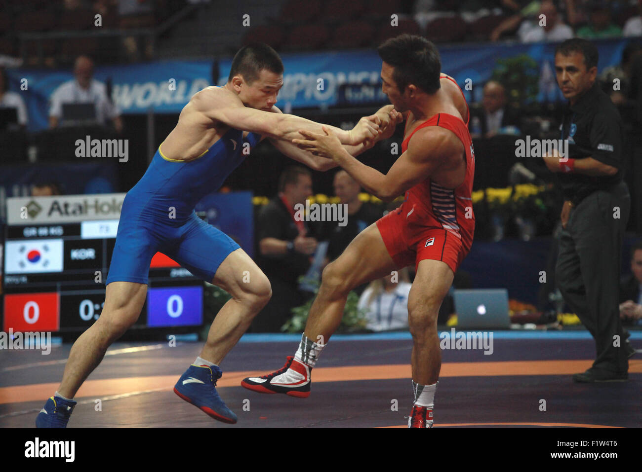 Las Vegas, Nevada, USA. 7th Sep, 2015. Korea's H Ryu defeats China's P ...