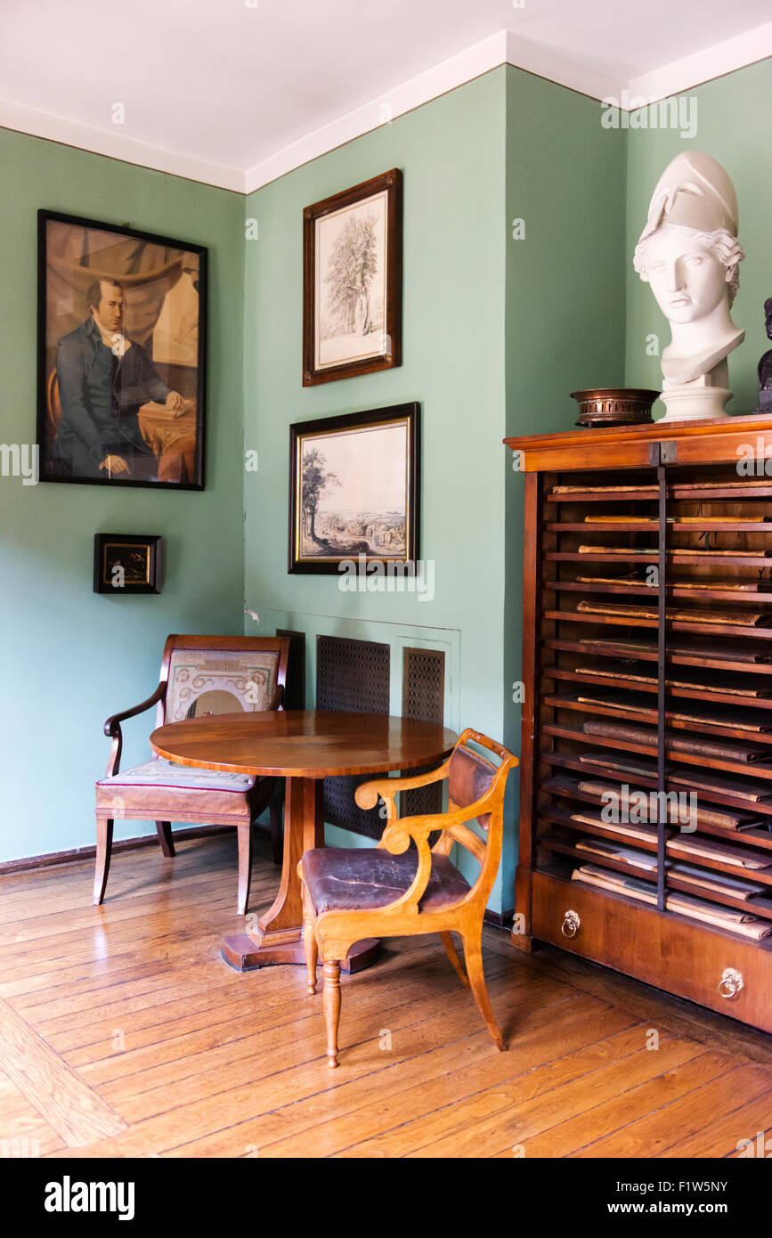 Inside Goethe House, Goethe's home which is now a museum Stock Photo ...