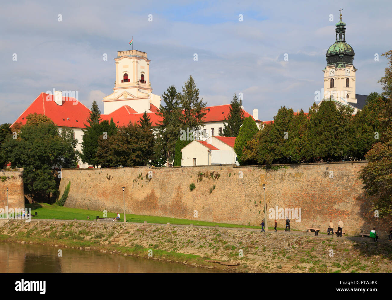 Hungary Győr skyline Rába River Gyor horizontal travel Stock Photo - Alamy