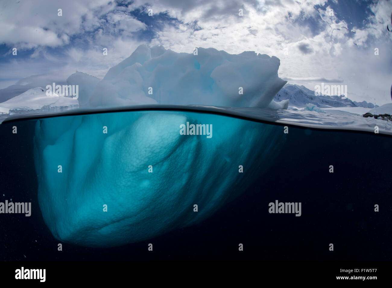 A split shot of an iceberg in Antarctica Stock Photo - Alamy